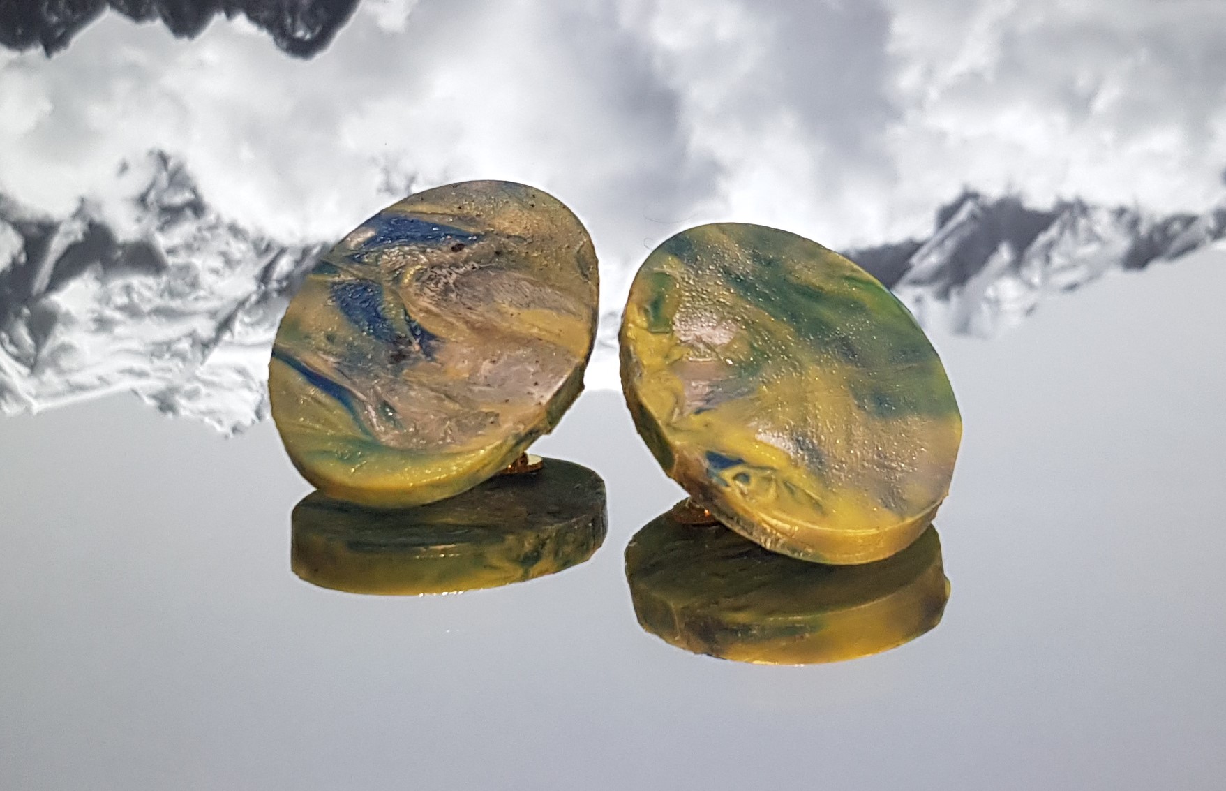 Madagascar Ovoid Studs - GreenSutra®